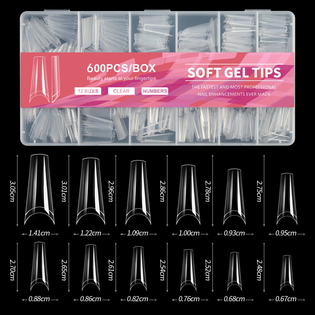 Popular nail art tips, no need for filing or thinning, semi-matte ...